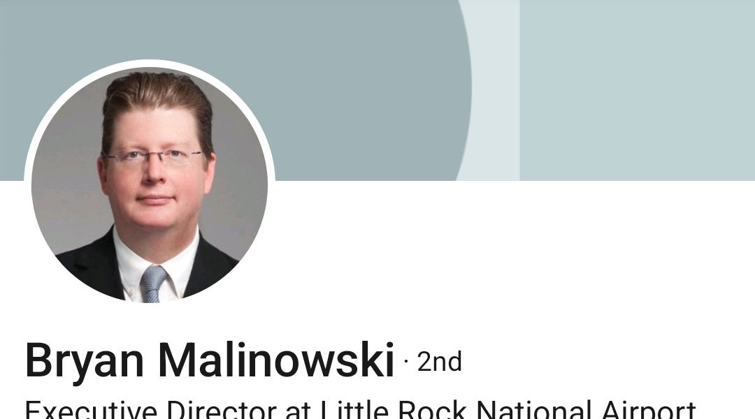 Who is Bill and Hillary Clinton National Airport's Bryan Malinowski?